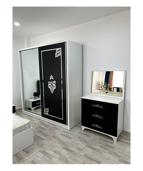 DORMITOR COD101 ALB+NEGRU | Vento