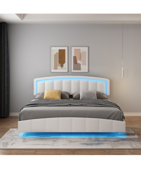 Pat Torino Complet Tapitat Piele Ecologica, Cu Iluminare Led Integrada ...